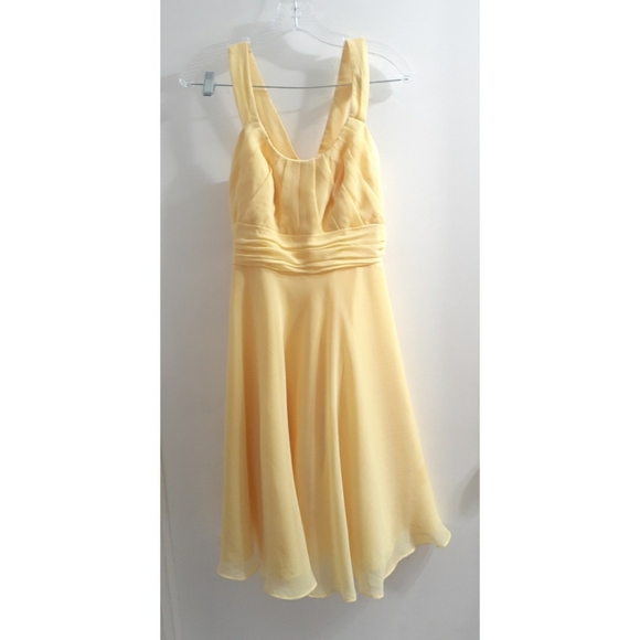 David's Bridal | Dresses | Davids Bridal Yellow Dress | Poshmark